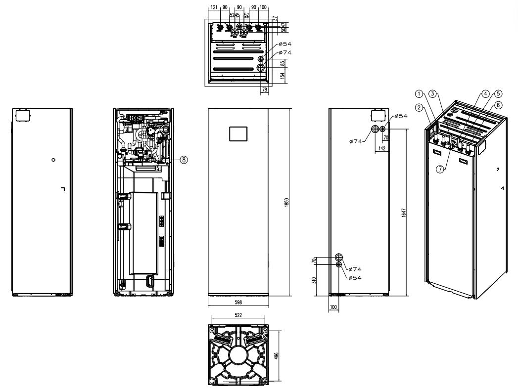 Pompa ciepła Samsung AE120BXYDGGEU / AE200DNWMPKEU EHS MONO HT Quiet AI ...